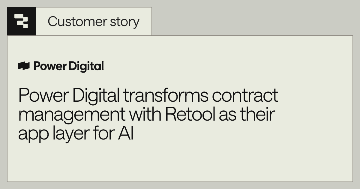 Retool | Power Digital
