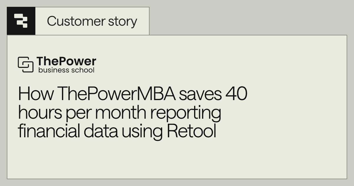 Retool | Power MBA